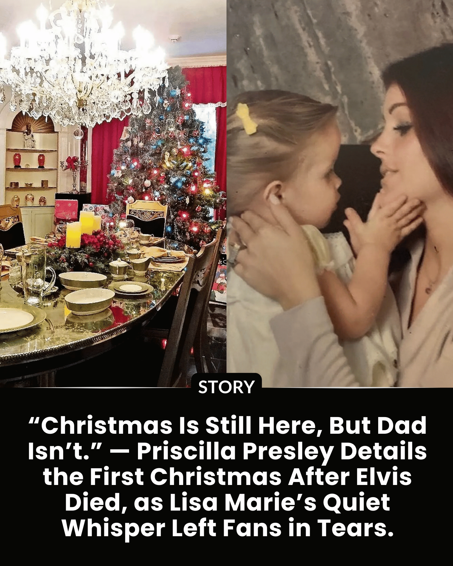“Christmas Is Still Here, But Dad Isn’t.” — Priscilla Presley Details ...