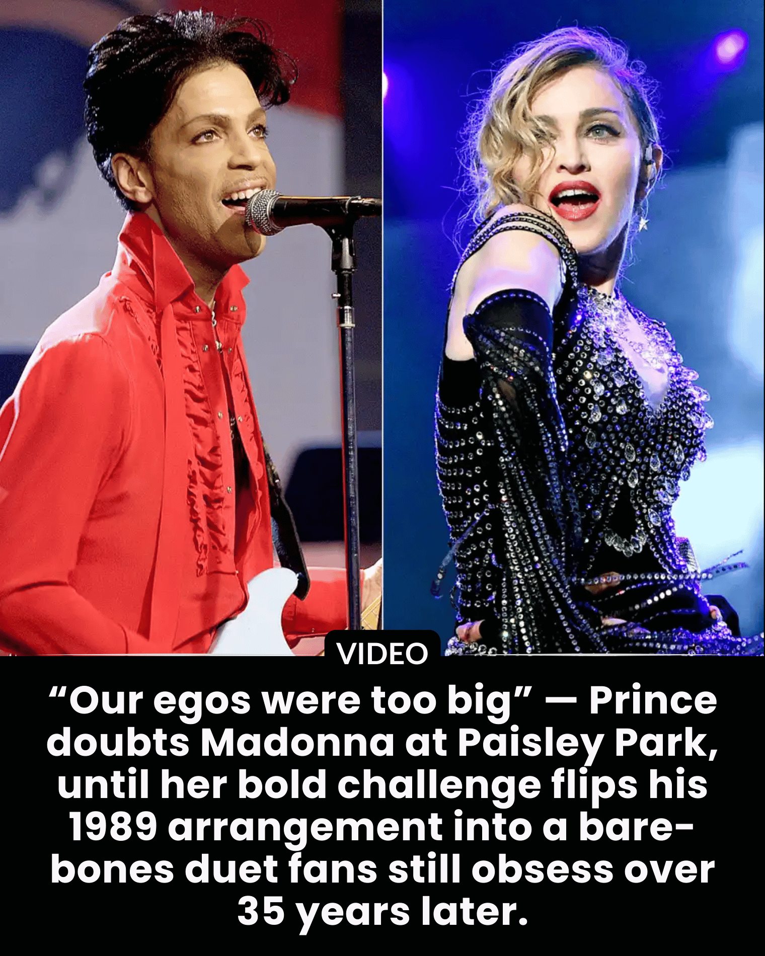 “Our egos were too big” — Prince doubts Madonna at Paisley Park, until ...