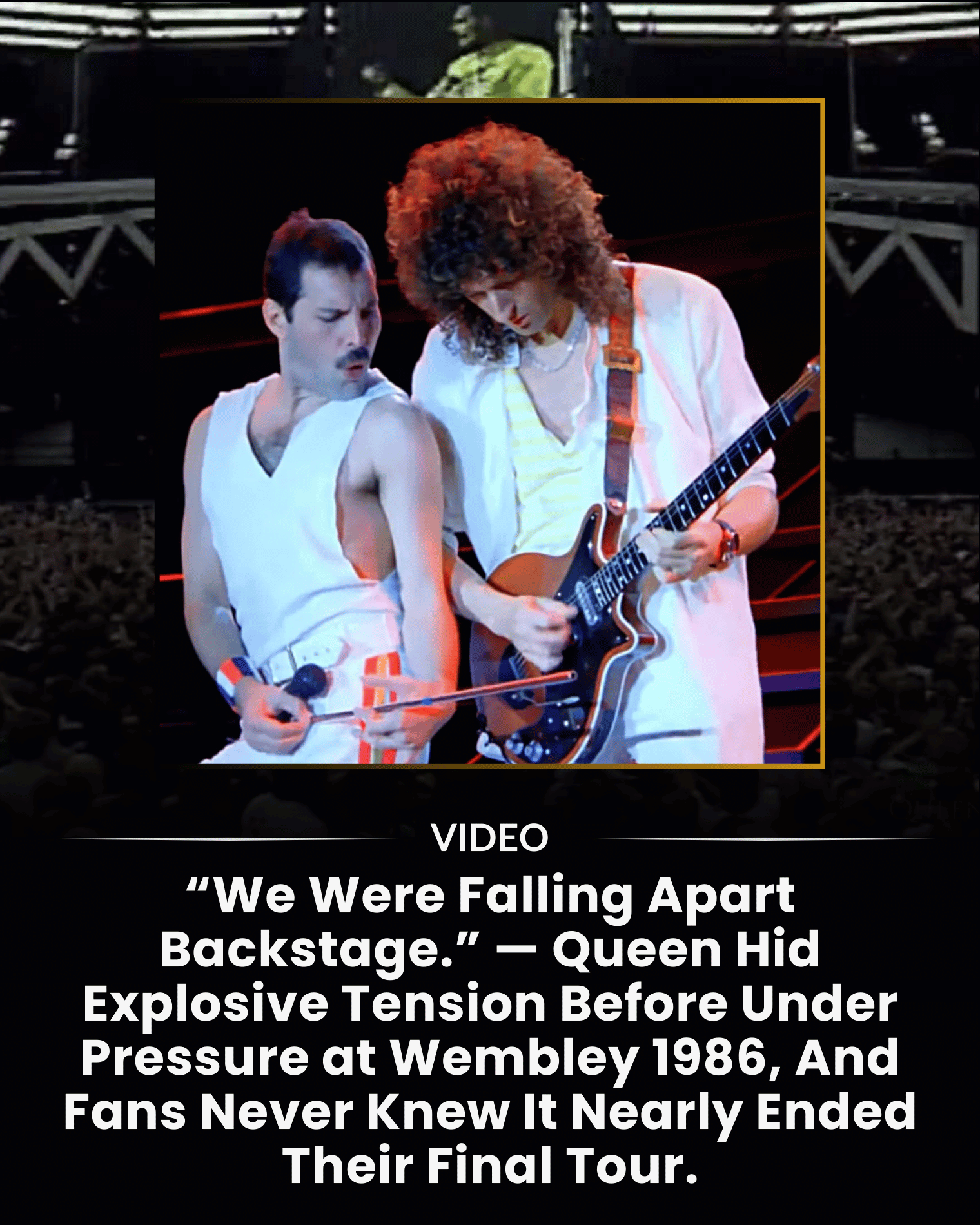 “We Were Falling Apart Backstage.” — Queen Hid Explosive Tension Before ...