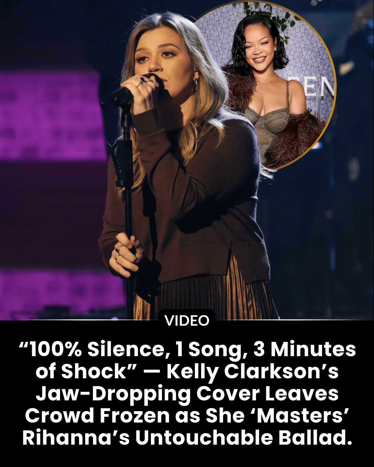 “100% Silence, 1 Song, 3 Minutes of Shock” — Kelly Clarkson’s Jaw ...