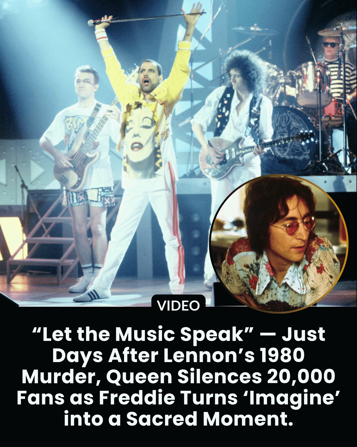 “Let the Music Speak” — Just Days After Lennon’s 1980 Murder, Queen ...