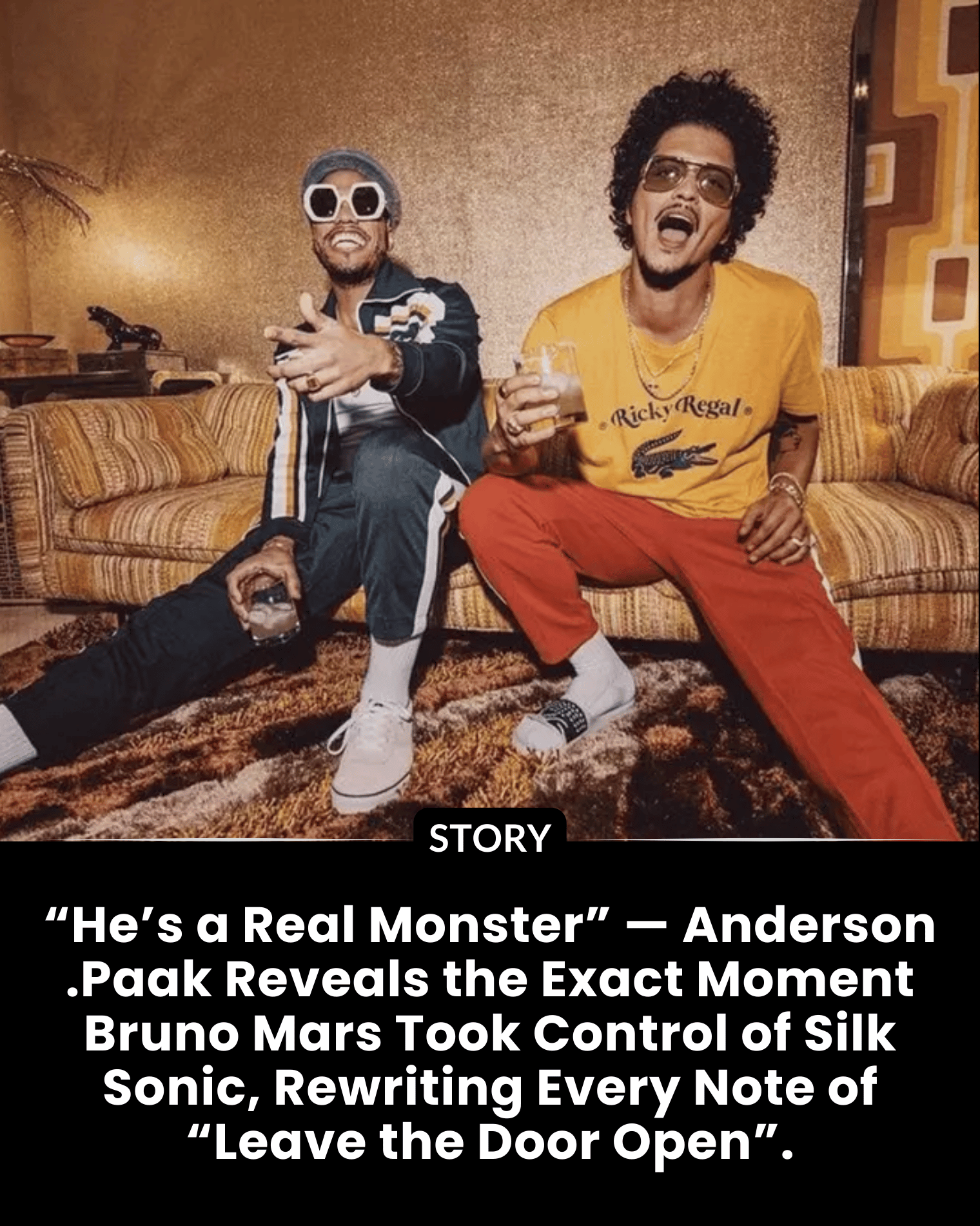 “He’s a Real Monster” — Anderson .Paak Reveals the Exact Moment Bruno ...