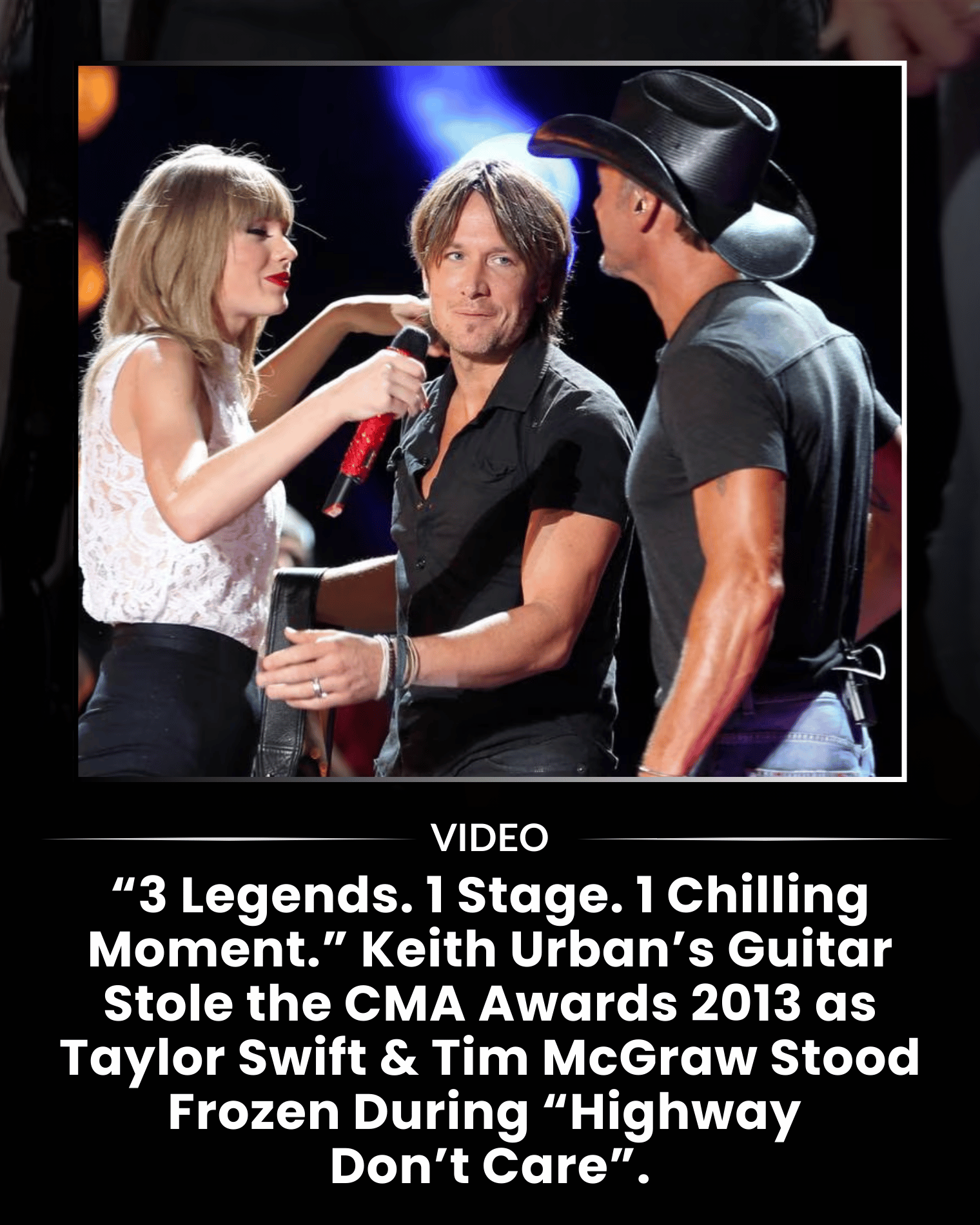 “3 Legends. 1 Stage. 1 Chilling Moment.” Keith Urban’s Guitar Stole the ...