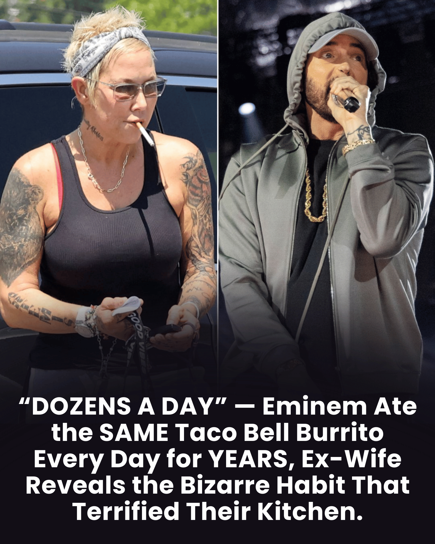 “DOZENS A DAY” — Eminem Ate the SAME Taco Bell Burrito Every Day for ...