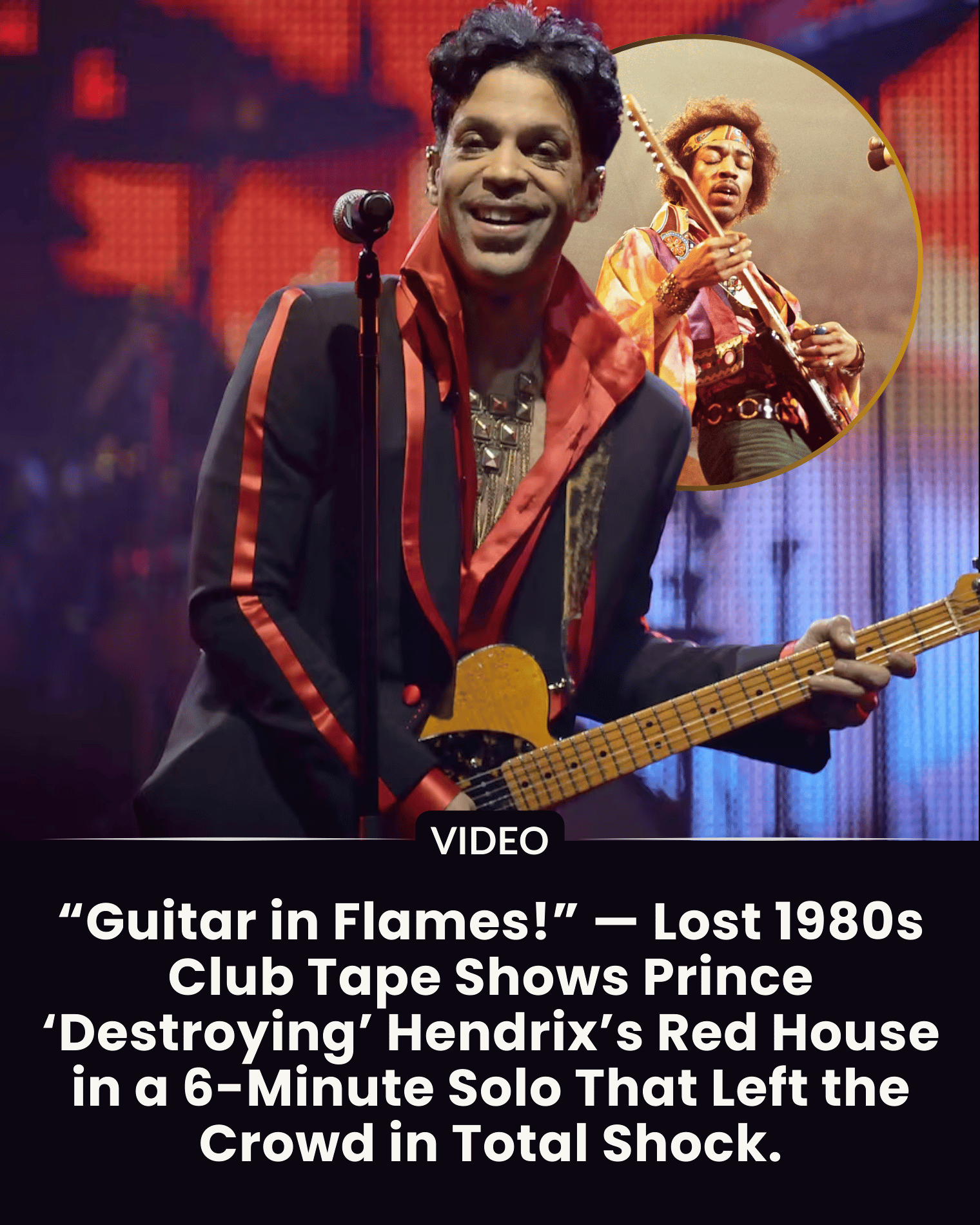 “Guitar in Flames!” — Lost 1980s Club Tape Shows Prince ‘Destroying ...